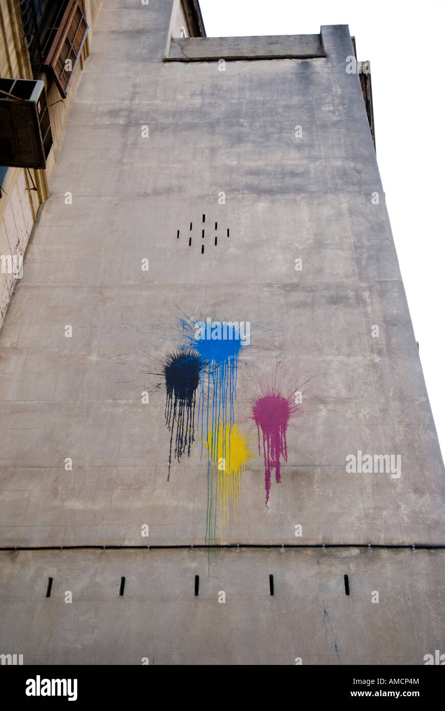 Paint splodges wall hi-res stock photography and images - Alamy