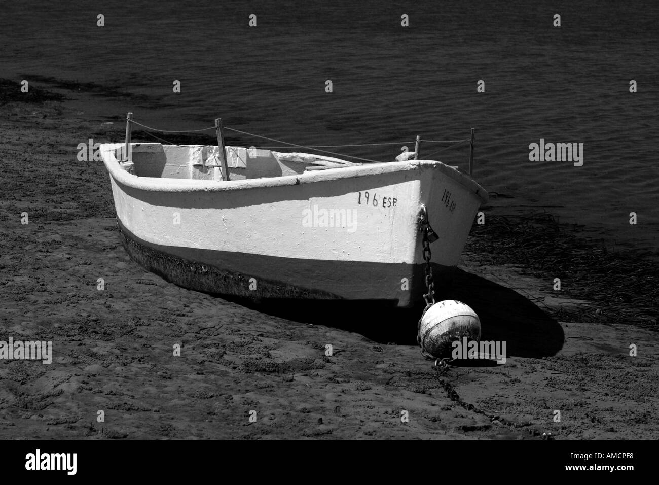 RED WHITE AND BLUE FISHING DINGHY GOLDEN BEACH QUEENSLAND AUSTRALIA ...