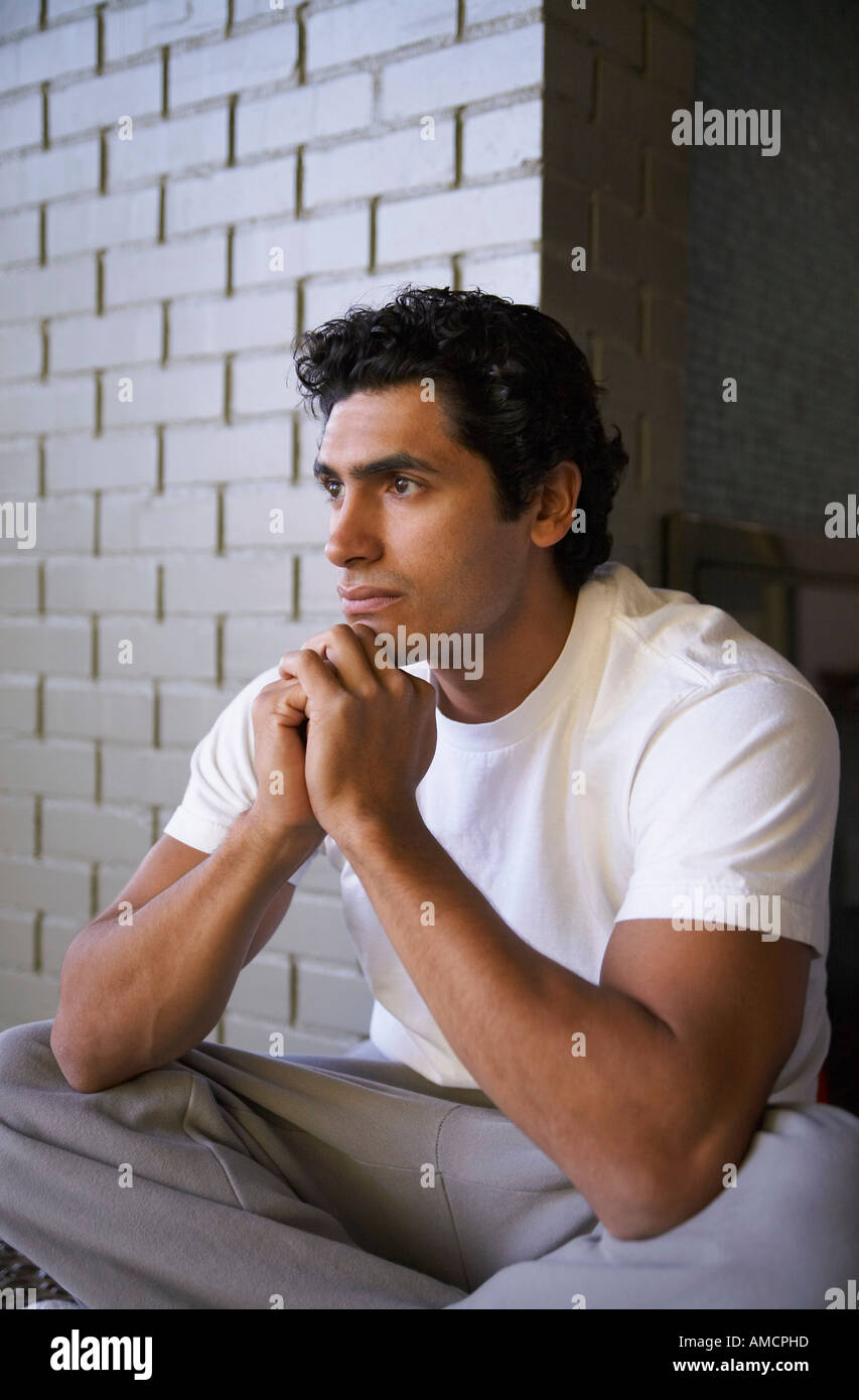 Stare staring thinking pensive hi-res stock photography and images - Alamy