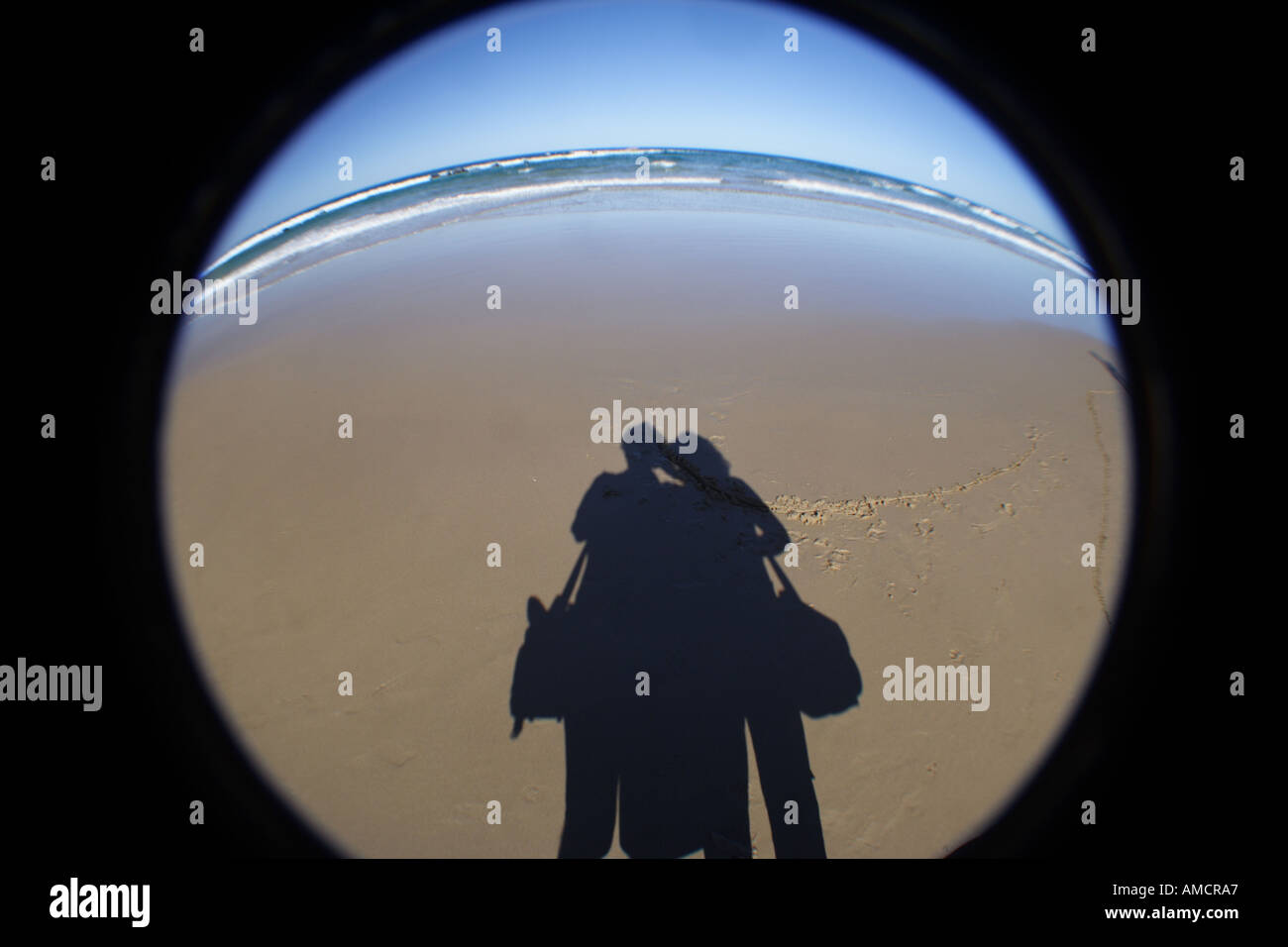A FISHEYE VIEW OF A COUPLE TOGETHER ON A BEACH Stock Photo - Alamy
