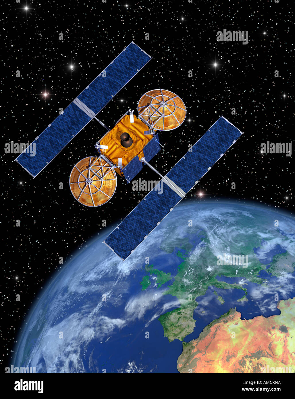 Satellite orbiting earth hi-res stock photography and images - Alamy