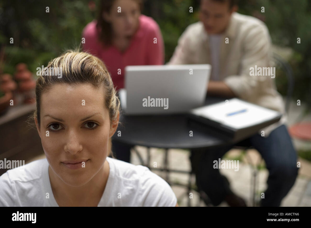 3 people over computer hi-res stock photography and images - Alamy