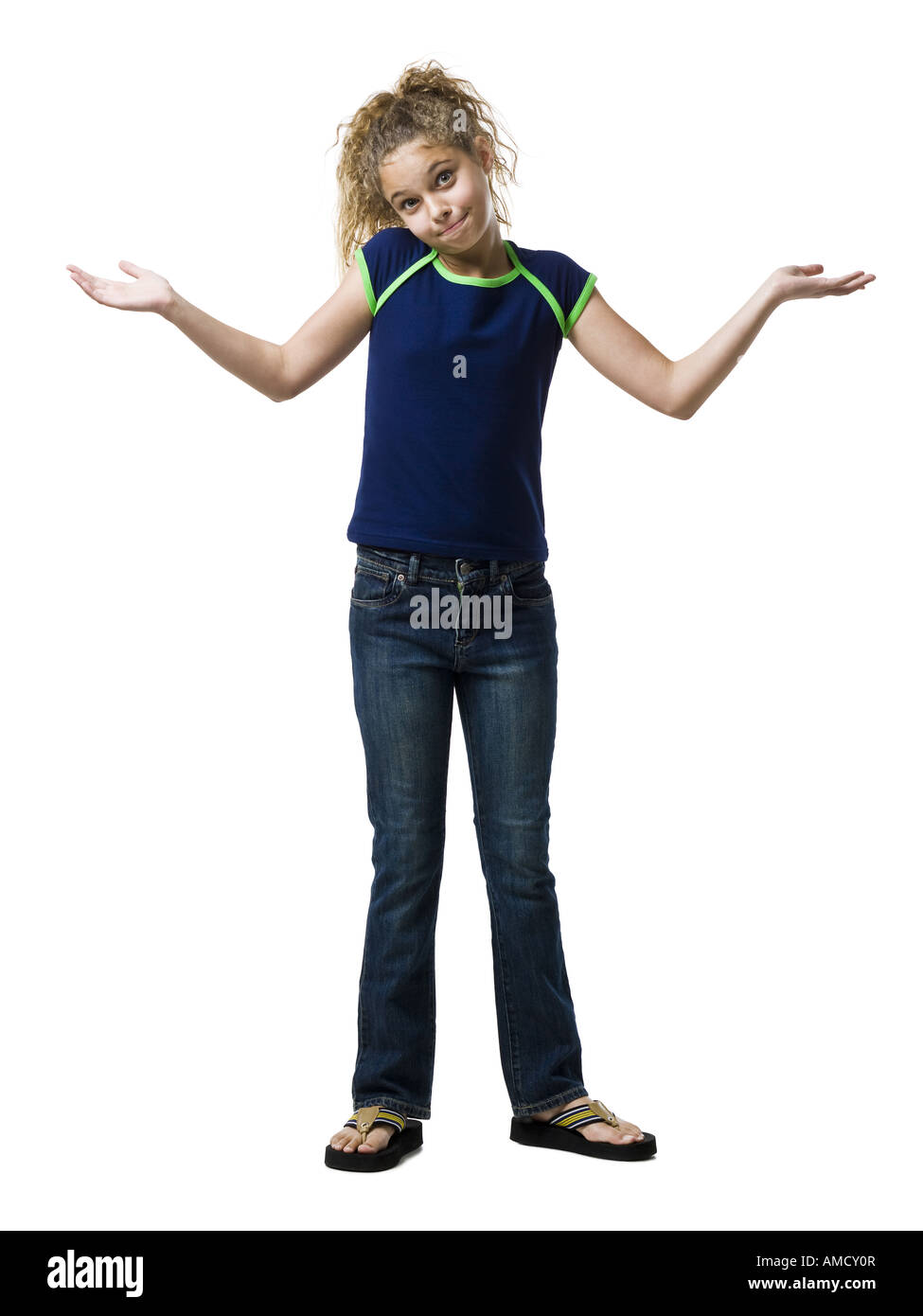 Shrugging pose hi-res stock photography and images - Alamy