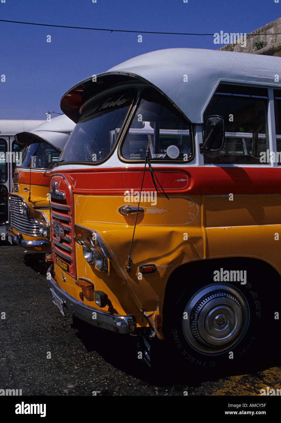 Typical maltese buses hi-res stock photography and images - Alamy