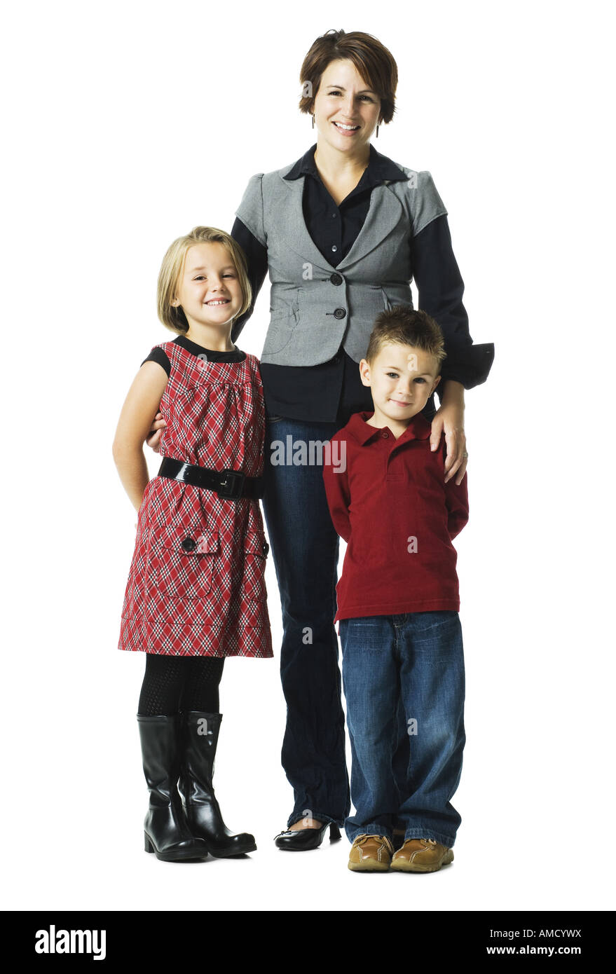 Two families their children Cut Out Stock Images & Pictures - Alamy