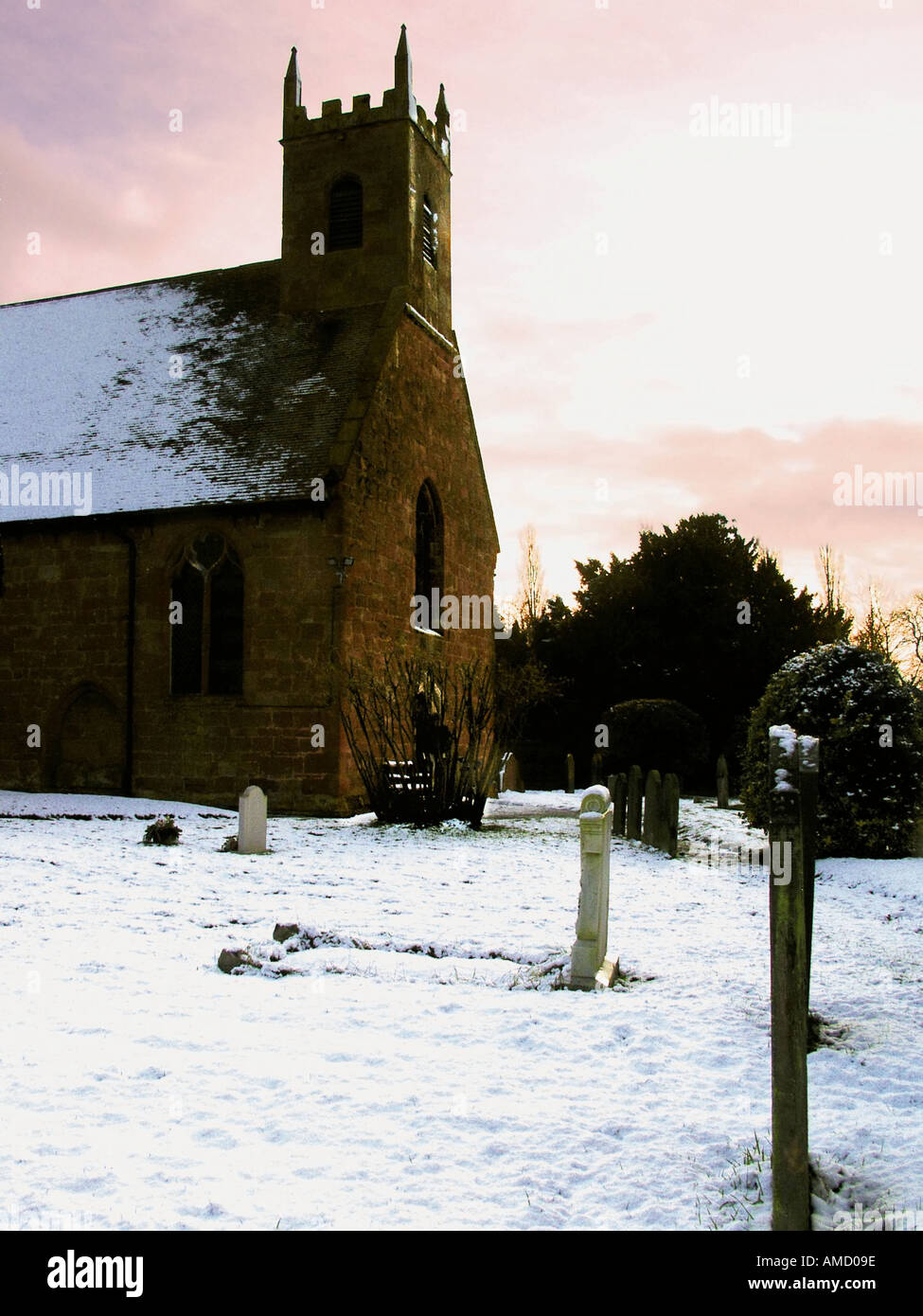 warwickshire St Michael All Angels Church maxstoke Stock Photo - Alamy