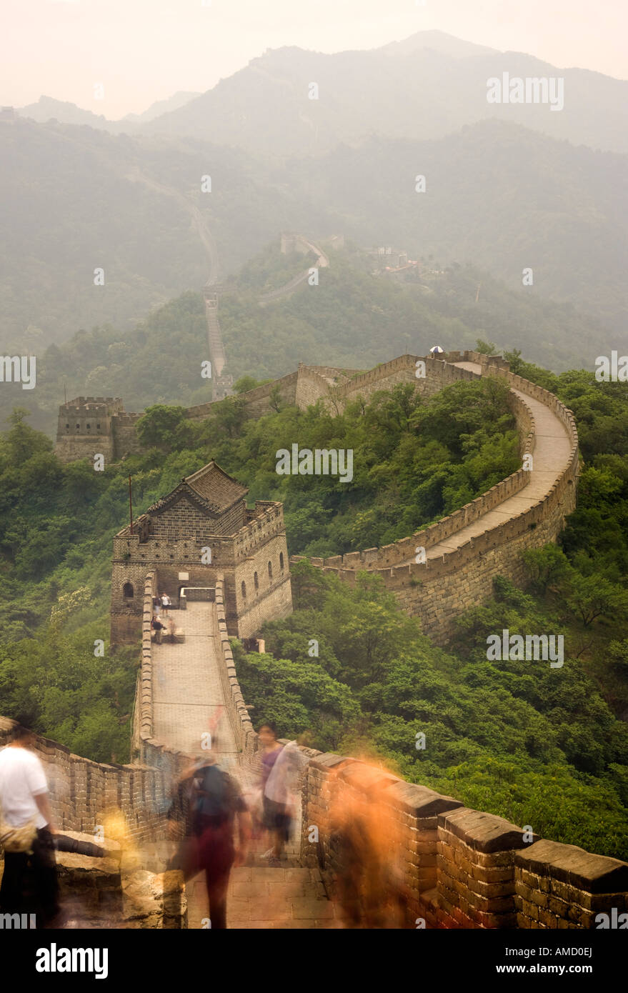 Aerial view of the Great Wall of China Stock Photo - Alamy