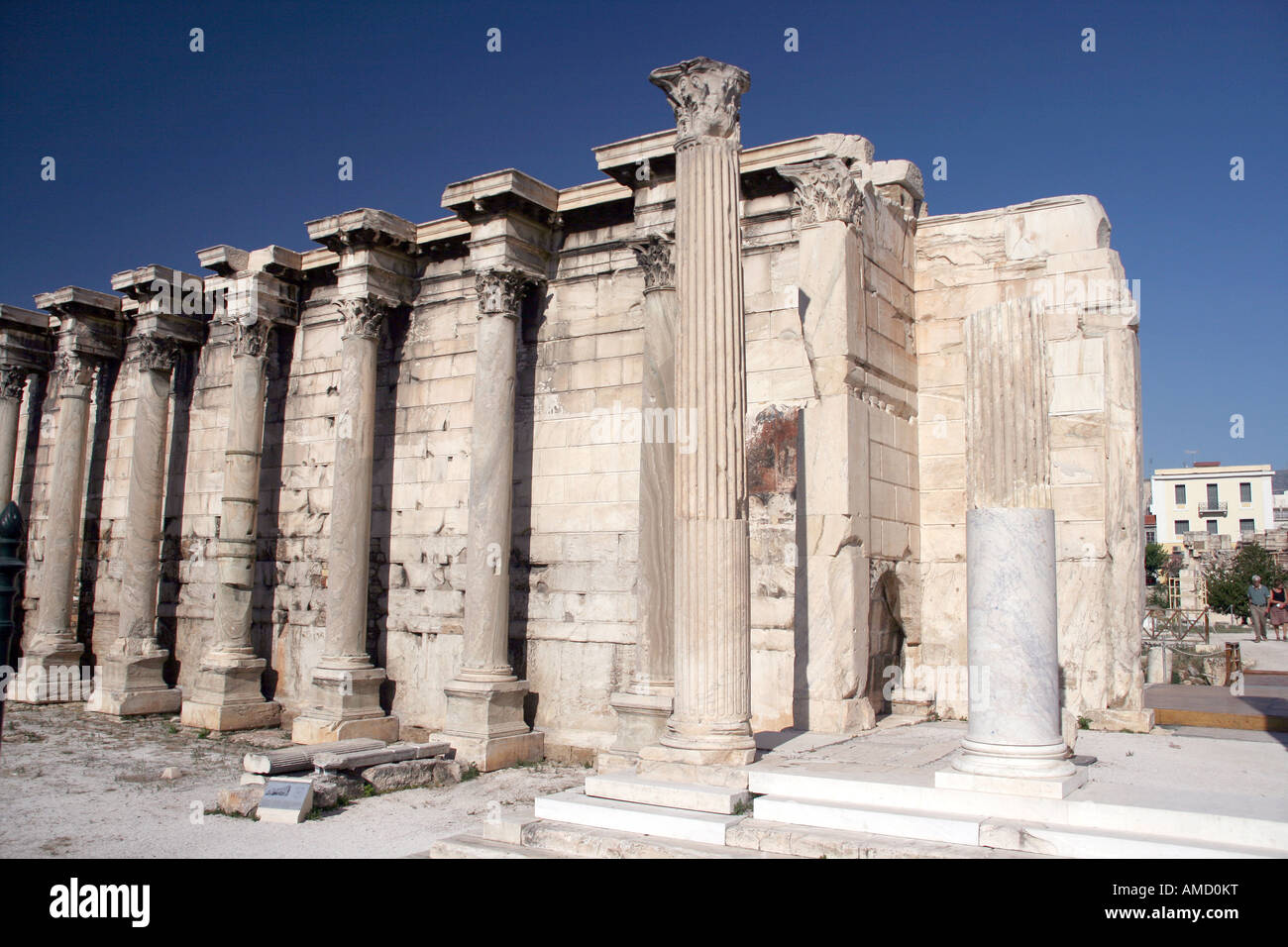 the ancient library of hadrian in down town of athens greece Stock ...