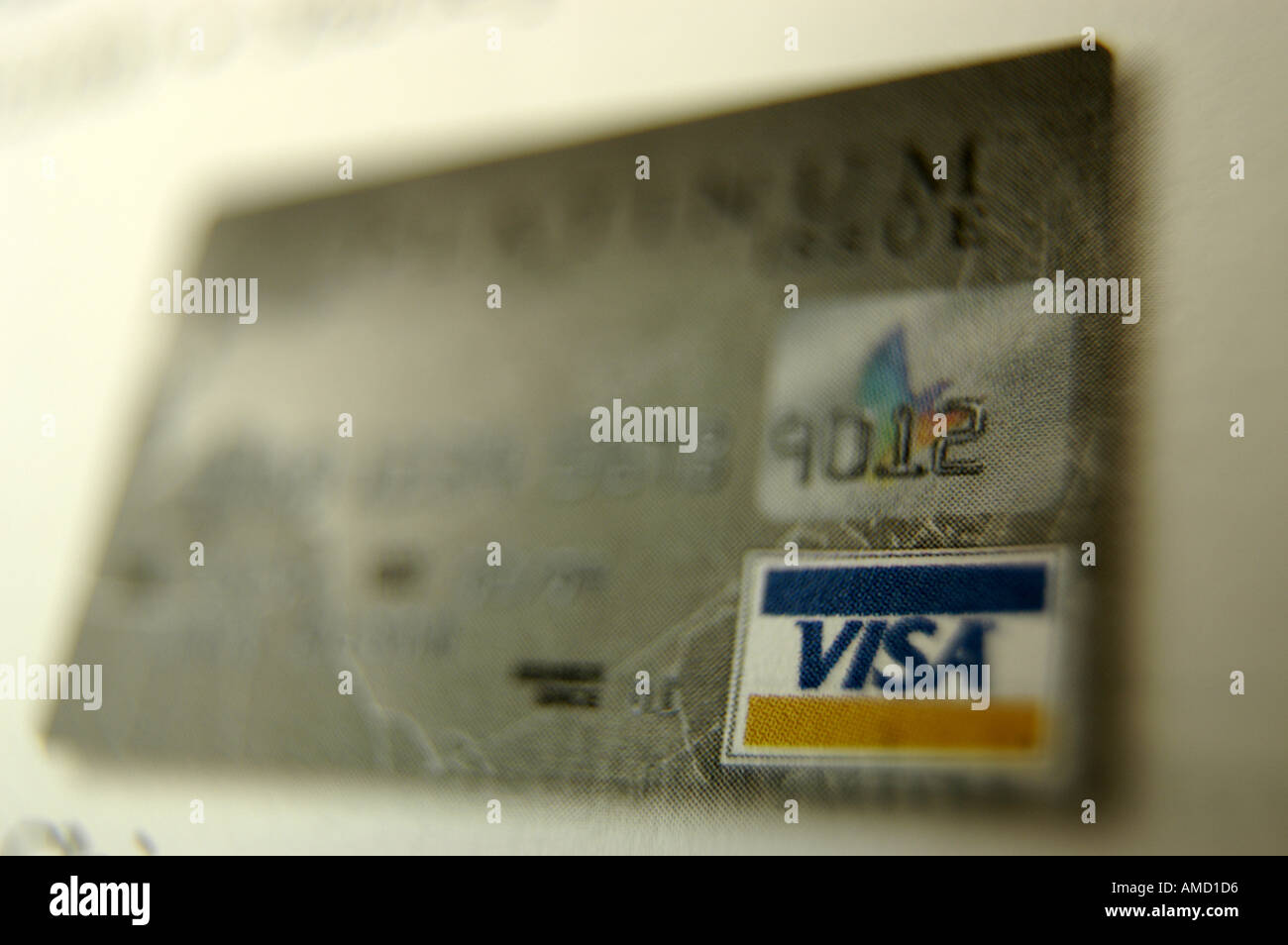 Close-up views of a Visa check card on a simple background Stock Photo ...