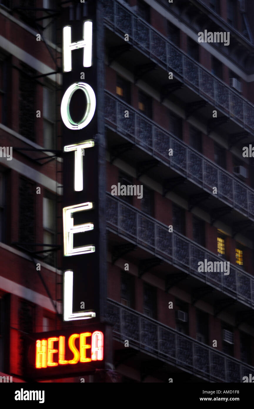 Chelsea Hotel Chelsea Manhattan New York City USA colour color Stock ...