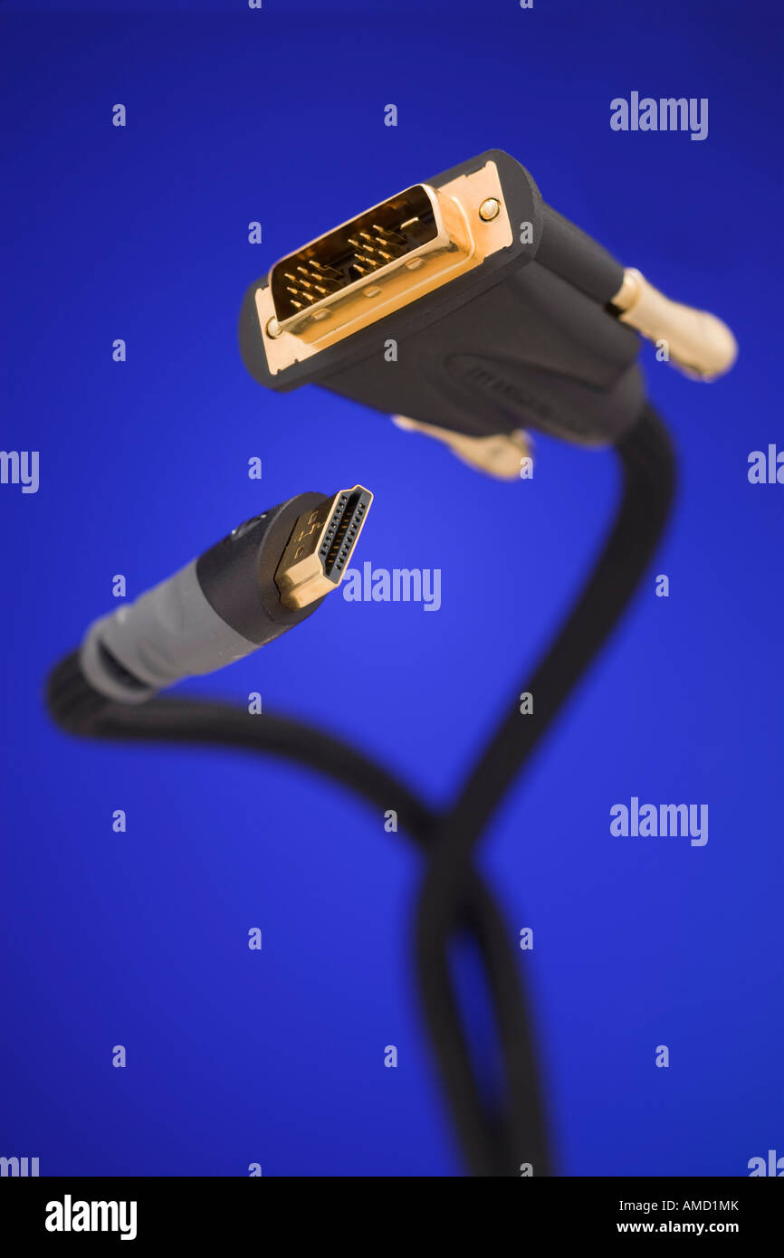 Detailed view of printer cable Stock Photo - Alamy