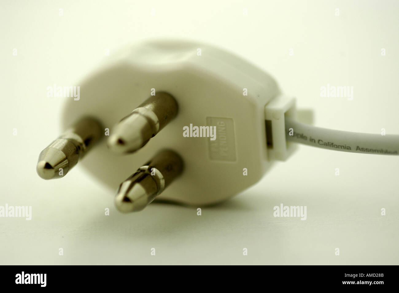 Three pins white electricity plug international connection exchange ...