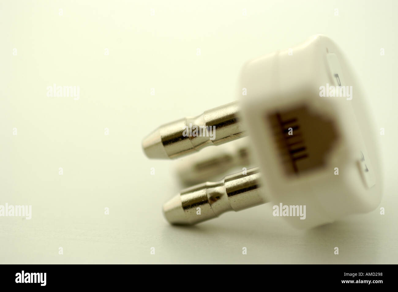 Three pins white electricity plug international connection exchange ...