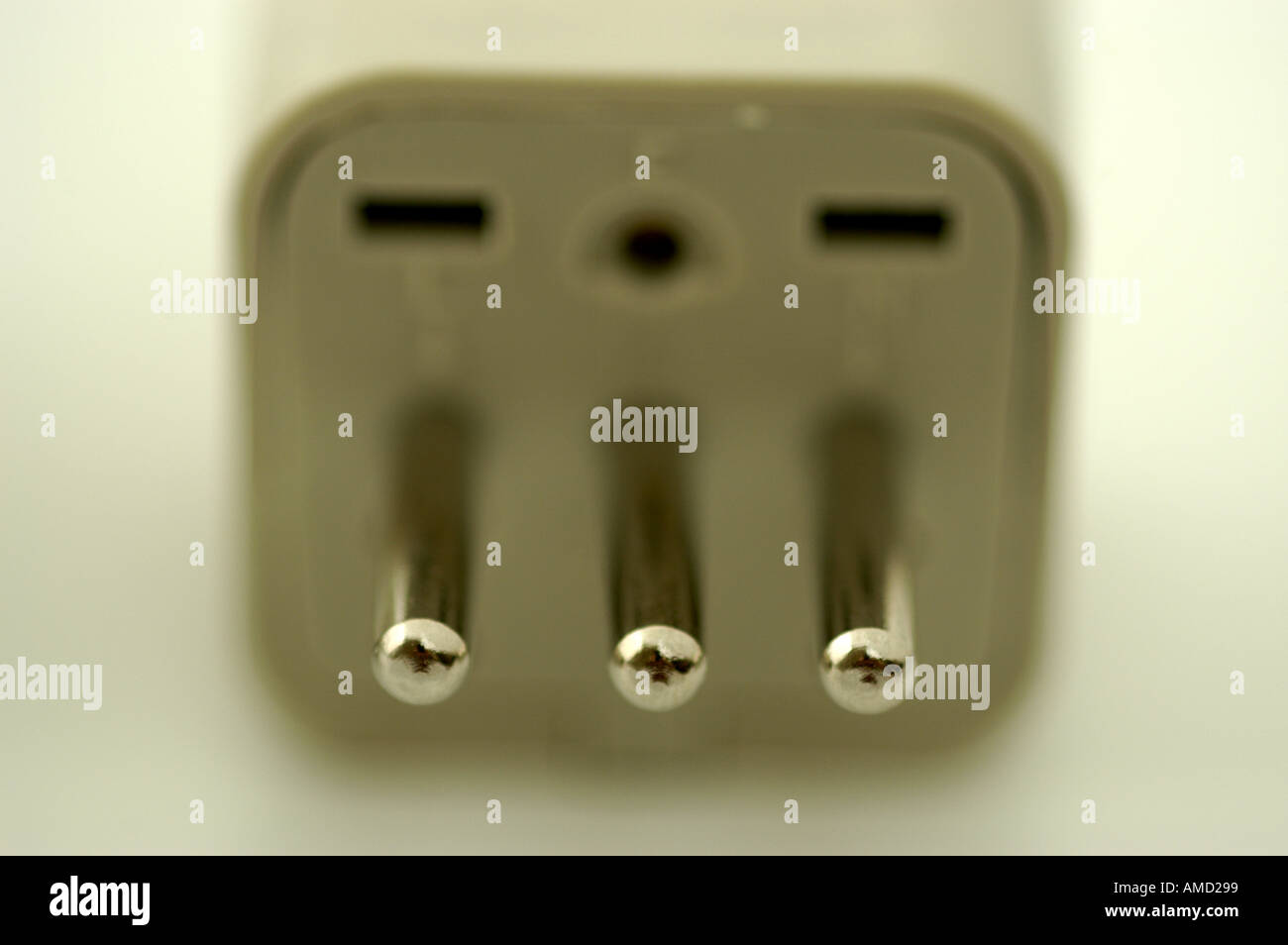 Three pins white electricity plug international connection exchange ...
