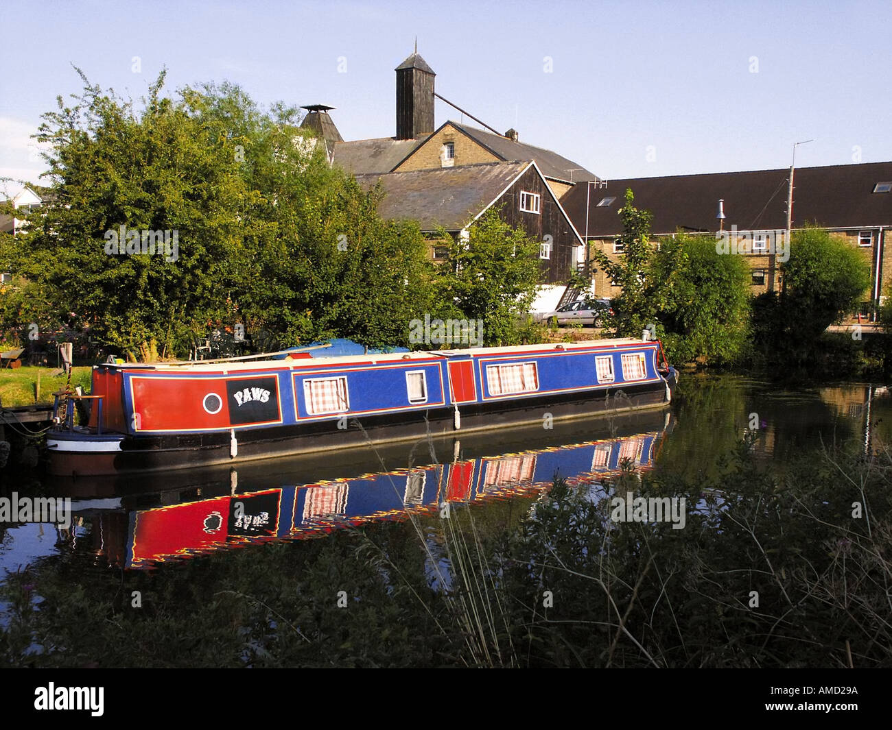 england home counties hertfordshire river stort sawbridgeworth Stock ...