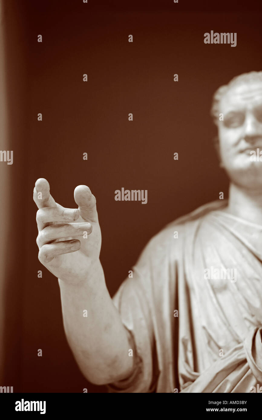 Detail of the Emperor Titus statue, Chiaramonti Museum, Vatican Museums ...
