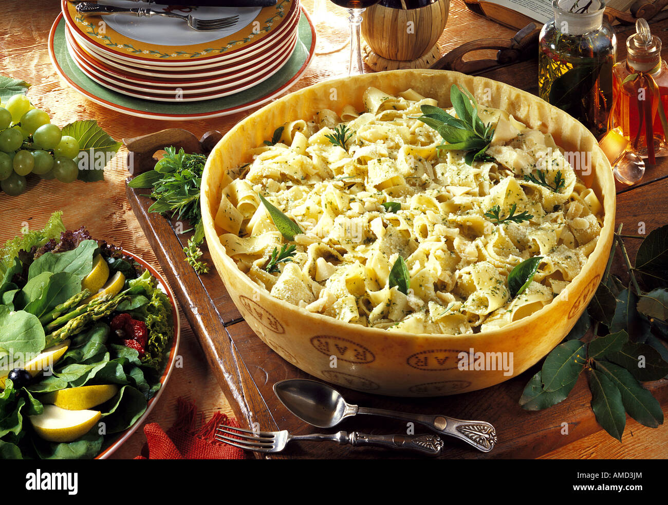 delicious italian pasta dish ready to eat Stock Photo - Alamy
