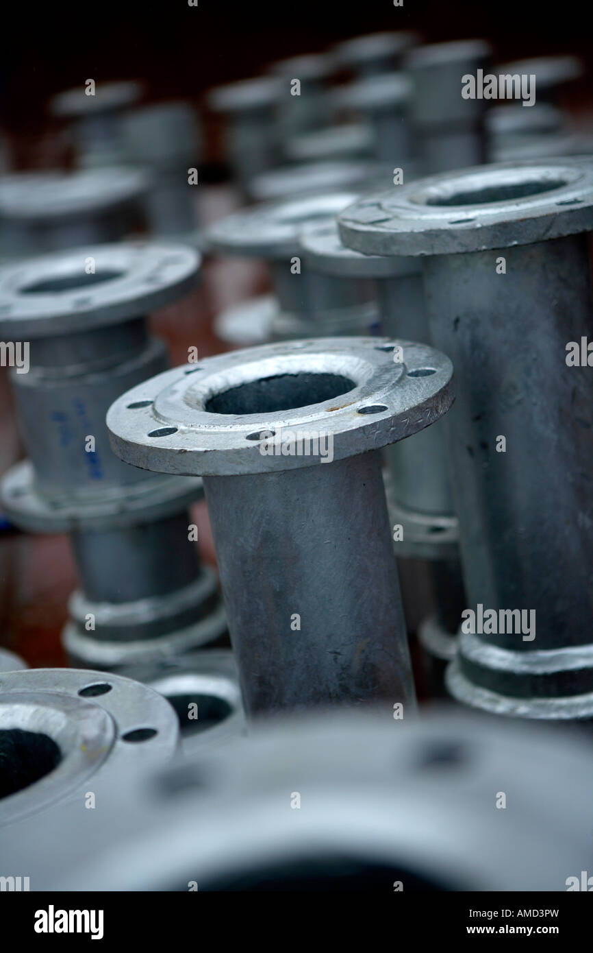 Steel Pipework Shipbuilding HaLong Ship Yard North Vietnam Asia Stock ...