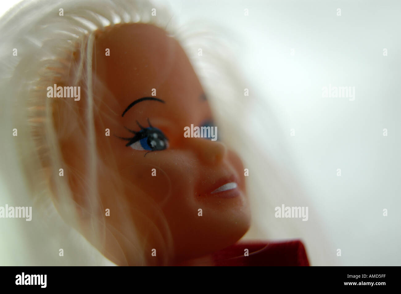Close up Barbie doll head lots of hair Stock Photo - Alamy