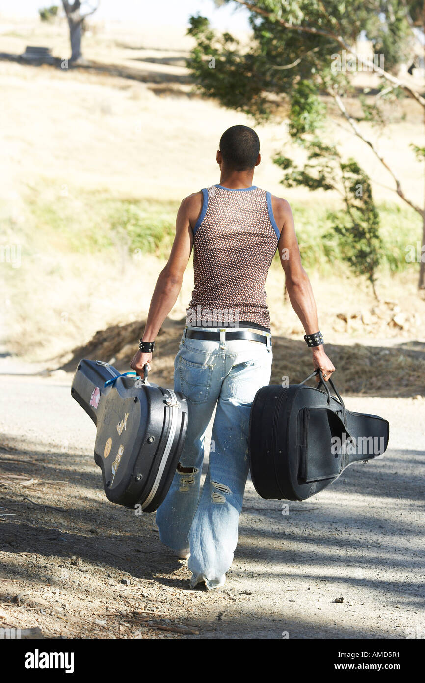 Man men walk backview hi-res stock photography and images - Alamy