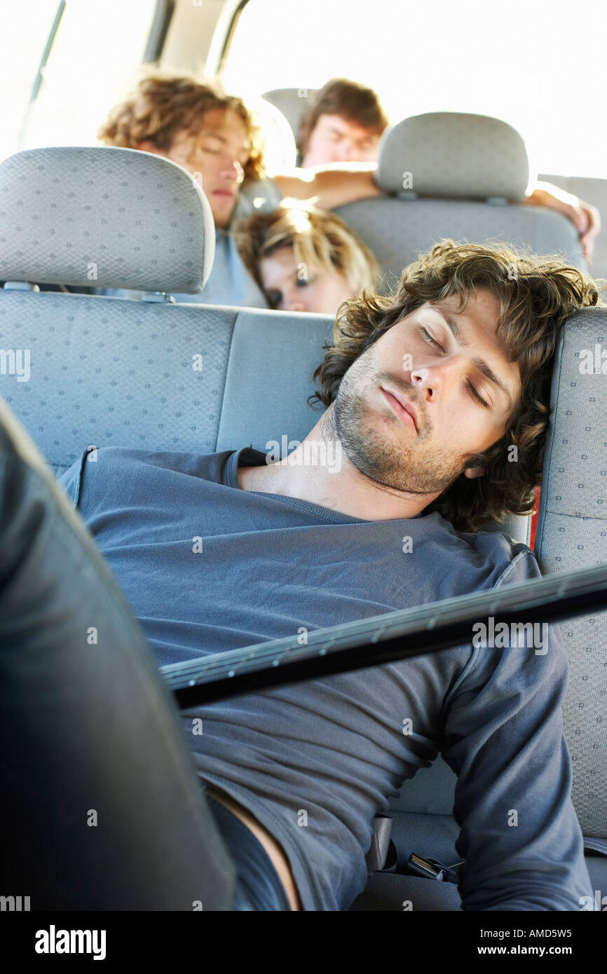 Man asleep in van hi-res stock photography and images - Alamy