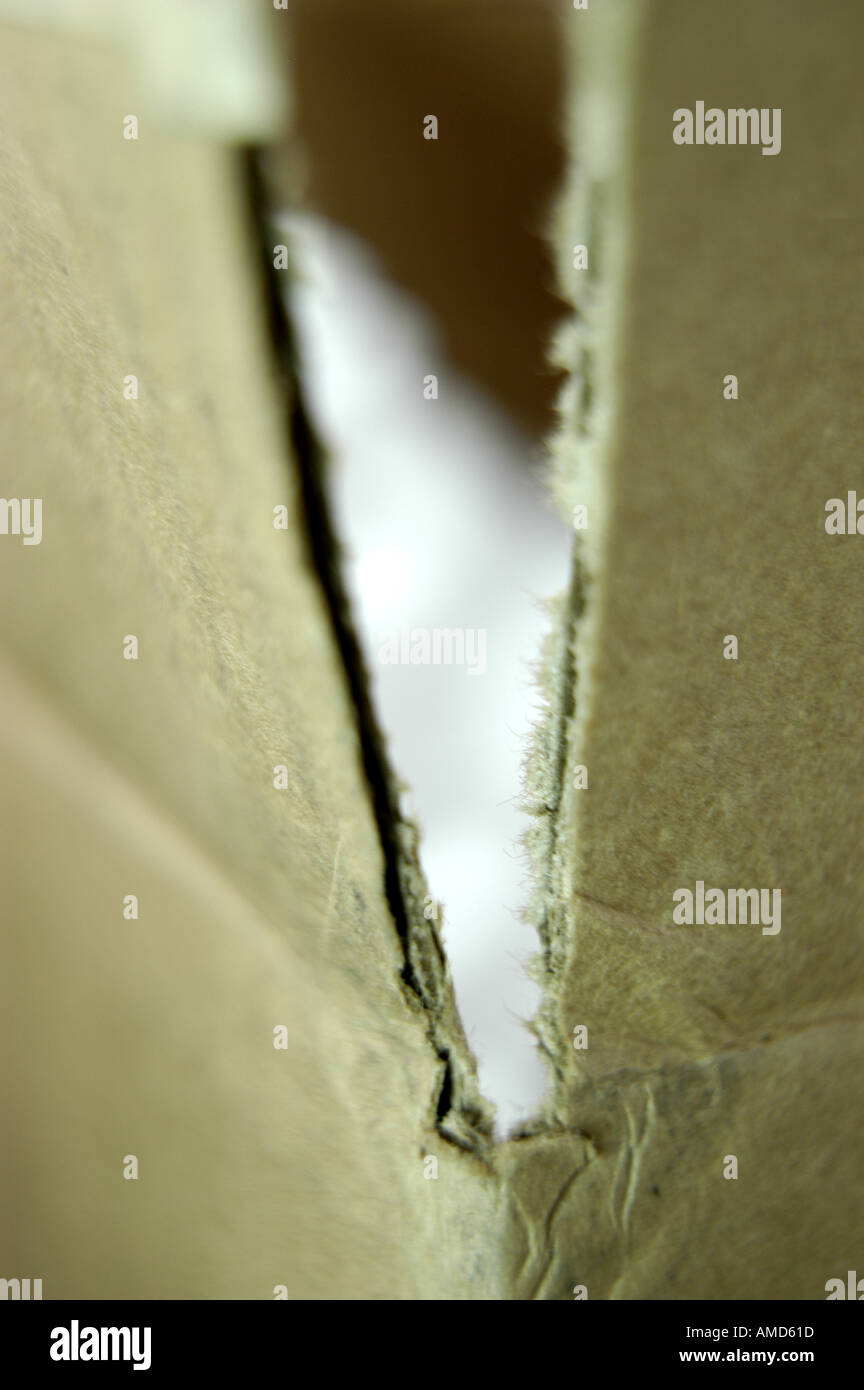 Open brown cardboard packing box Stock Photo - Alamy