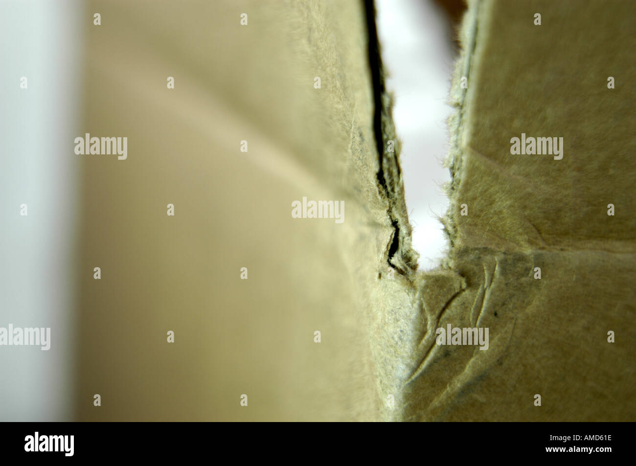 Open brown cardboard packing box Stock Photo - Alamy