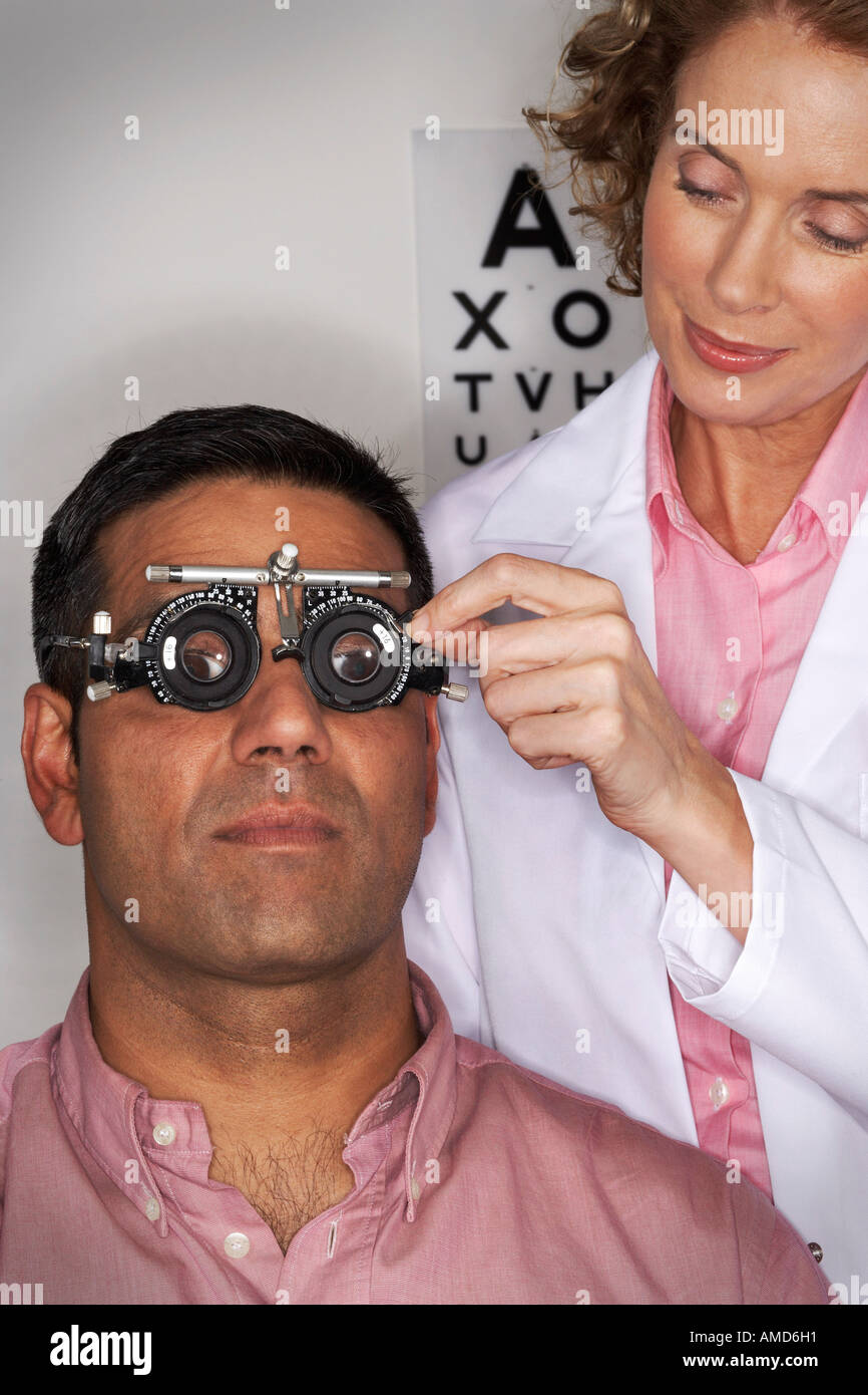 Indian eye check hi-res stock photography and images - Alamy