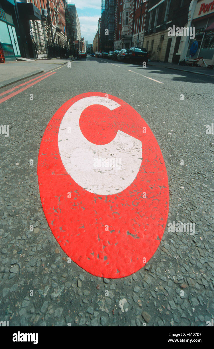 Congestion charge sign Stock Photo - Alamy