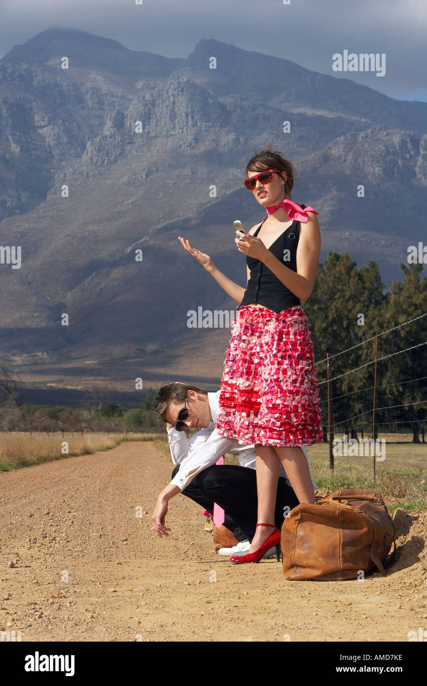 Mobile phone call desolate hi-res stock photography and images - Alamy