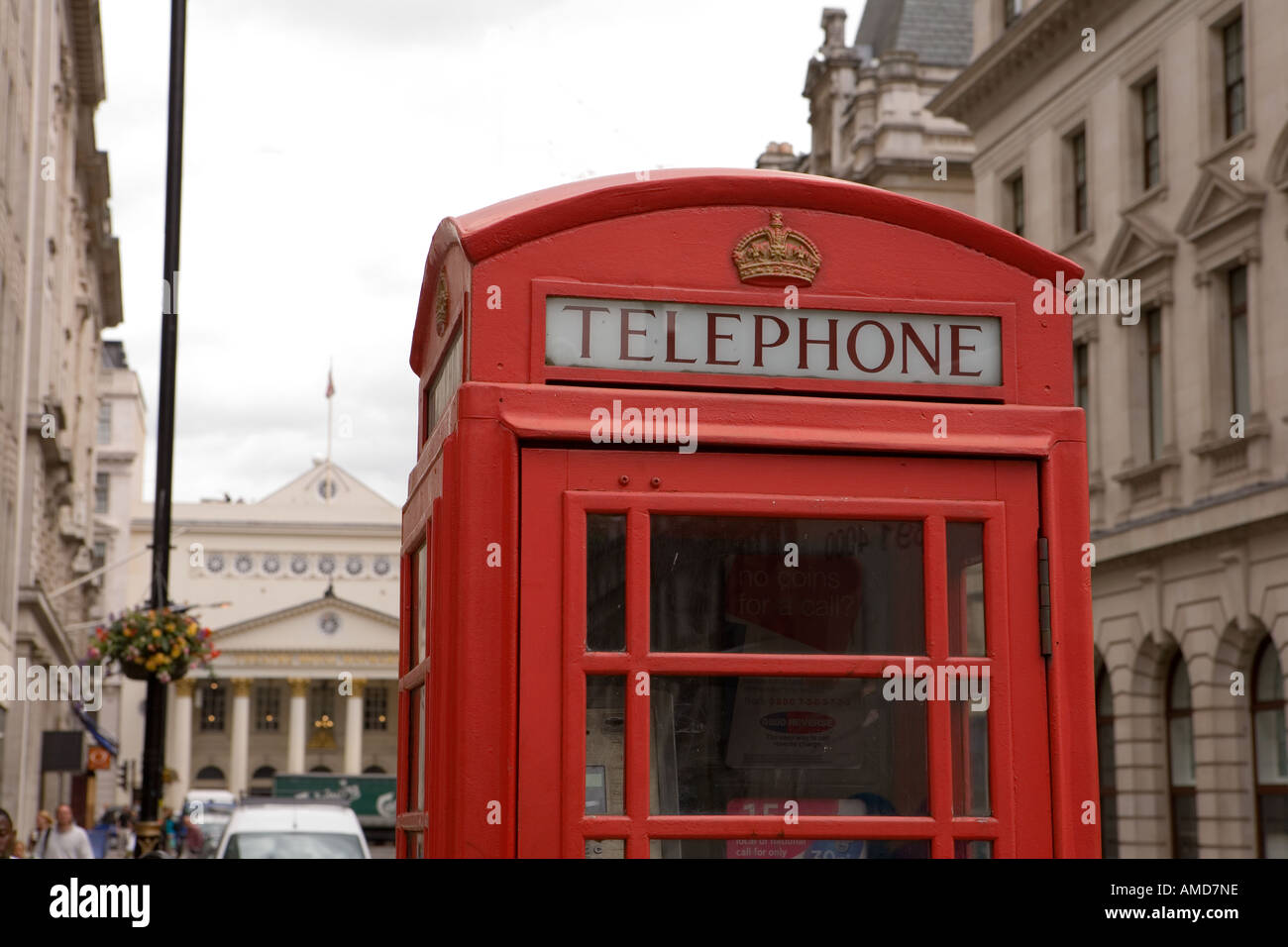 Red telephone box in London Stock Photo - Alamy