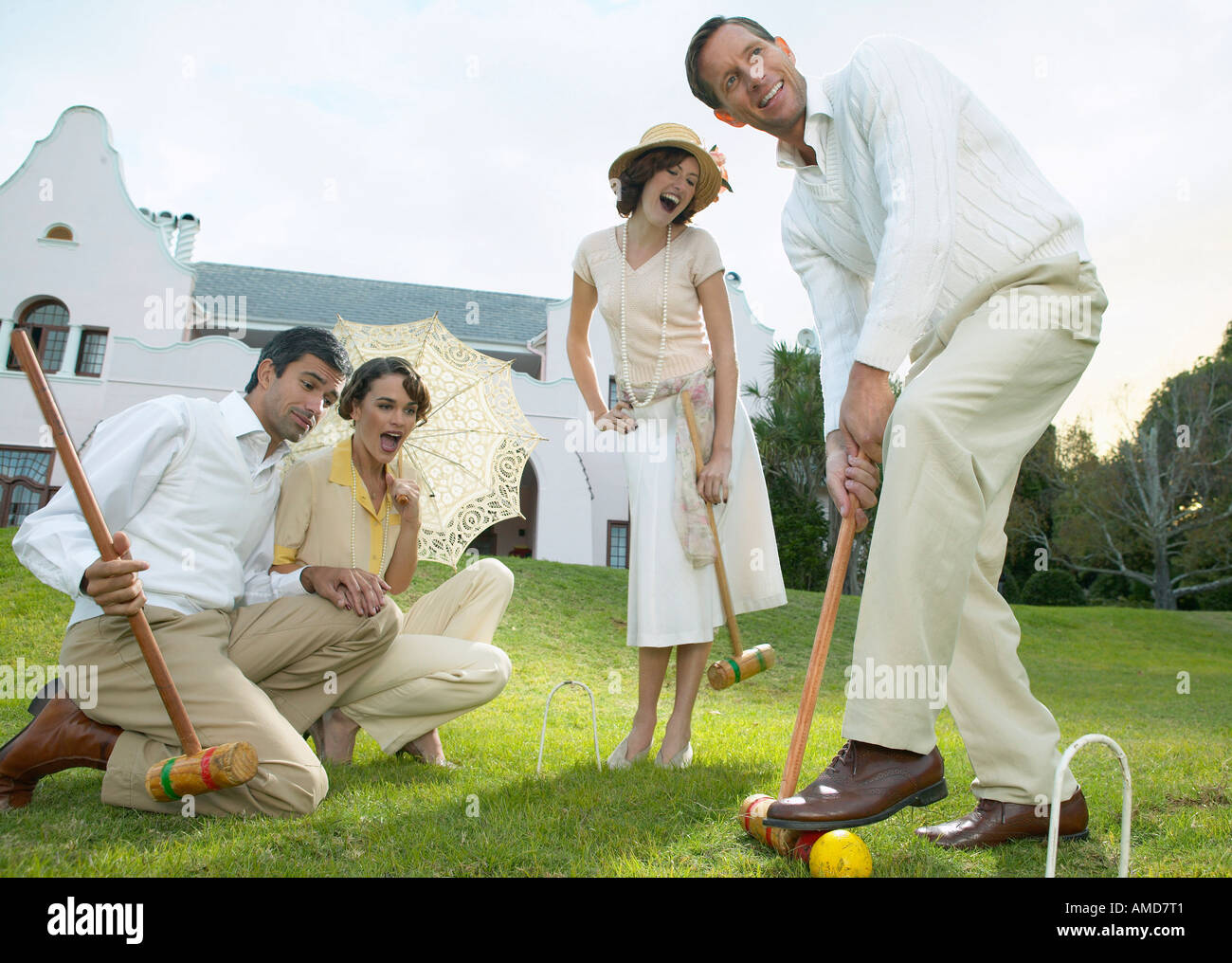 Croquet Old High Resolution Stock Photography and Images - Alamy
