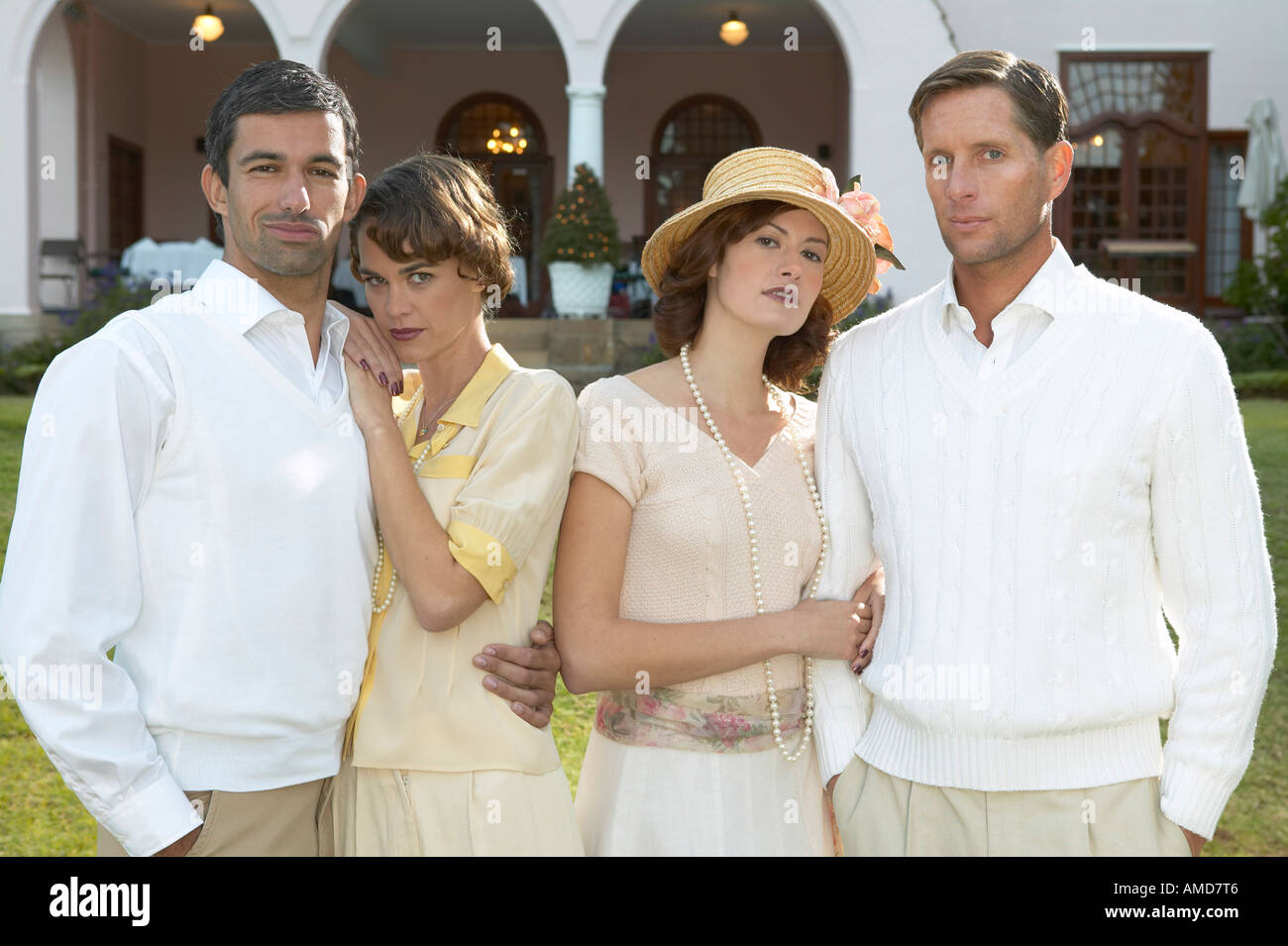 Four elegant couples High Resolution Stock Photography and Images - Alamy
