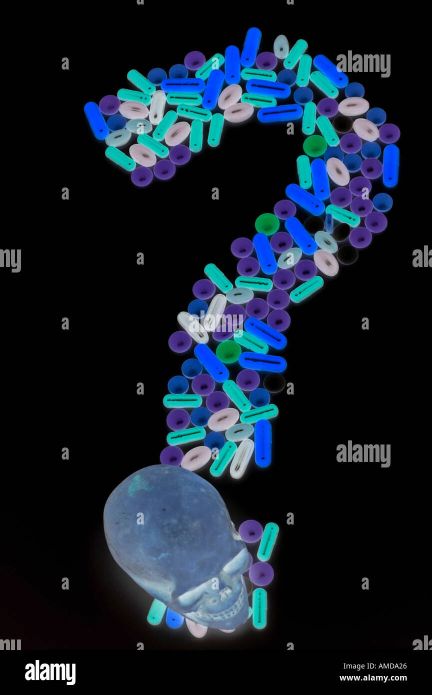 pills question symbol symbol for the questionable future of medicine ...
