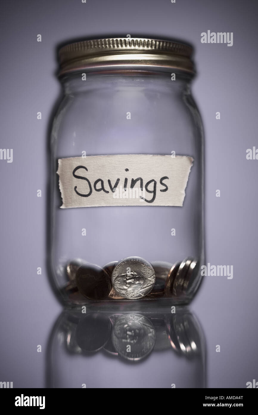 Money jars label hi-res stock photography and images - Alamy