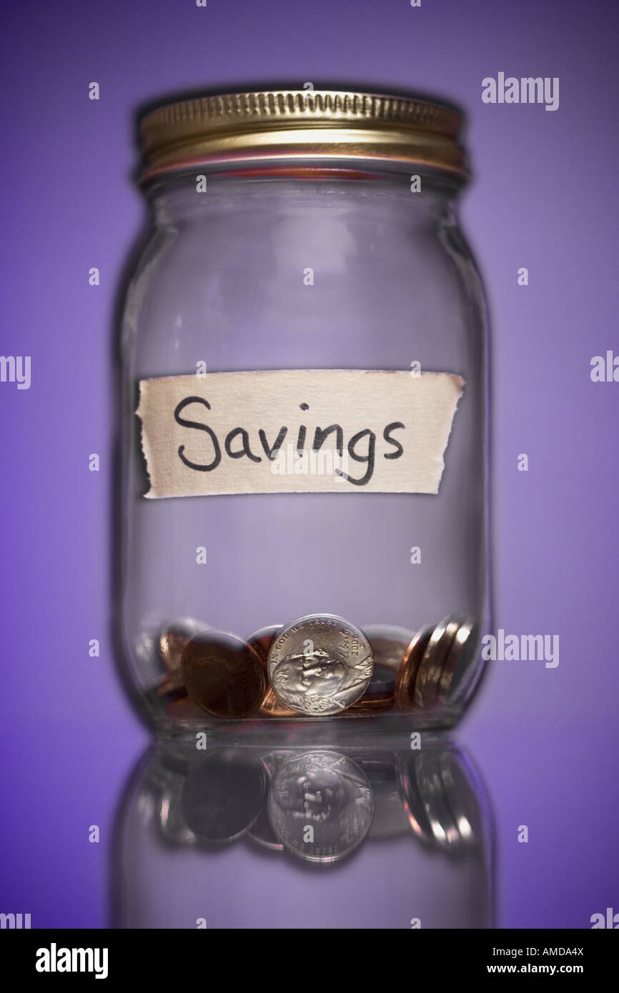 Money jars label hi-res stock photography and images - Alamy
