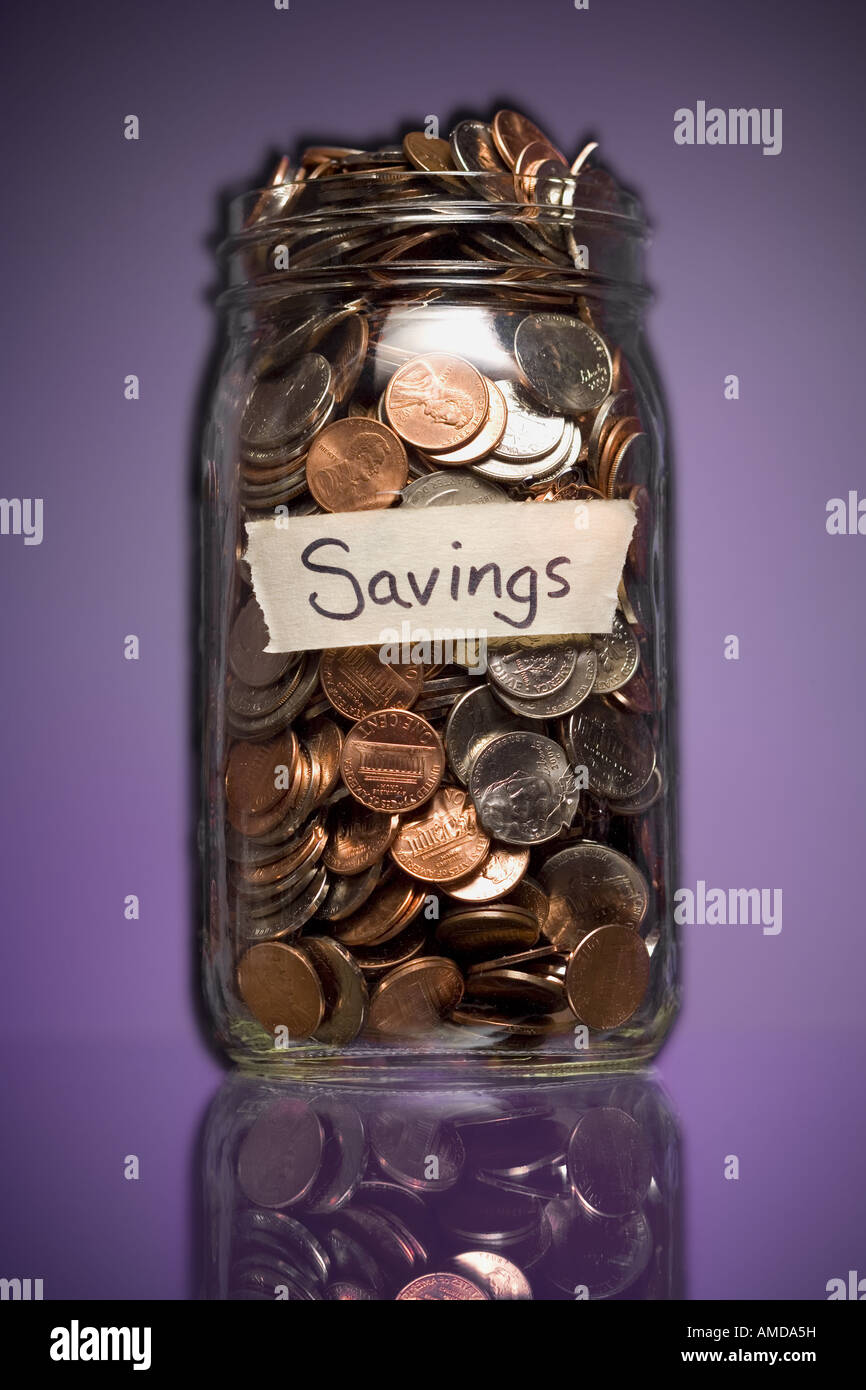 Money jars label hi-res stock photography and images - Alamy