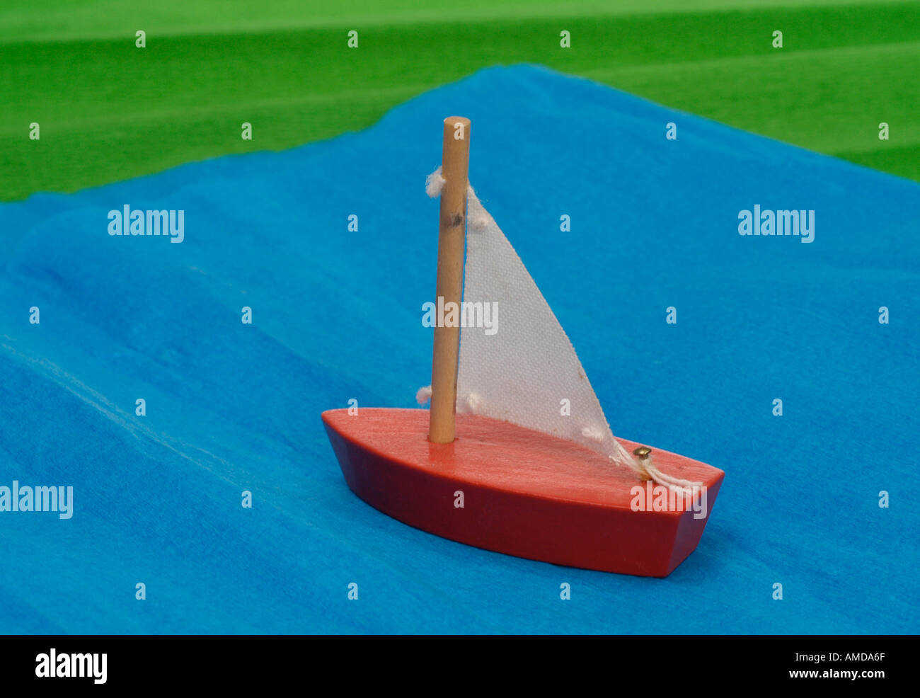 Toy sailing boat hi-res stock photography and images - Alamy