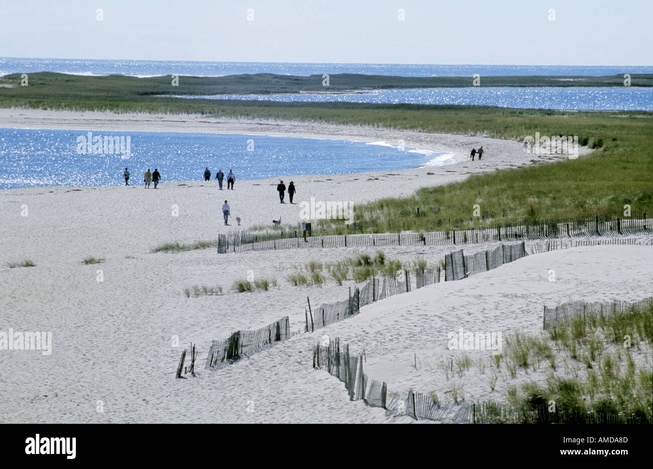 People walking along beach cape cod hi-res stock photography and images ...