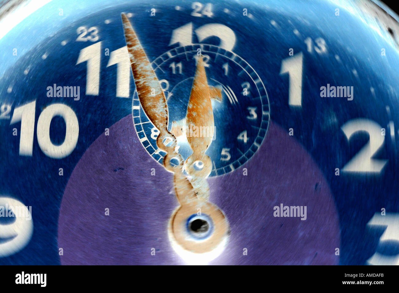 alarm clock, clock face, five to twelve Stock Photo - Alamy
