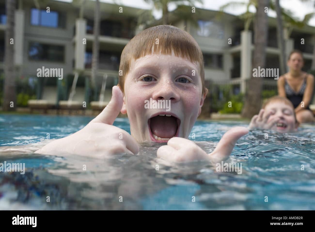 Underwater close up of children hi-res stock photography and images - Alamy