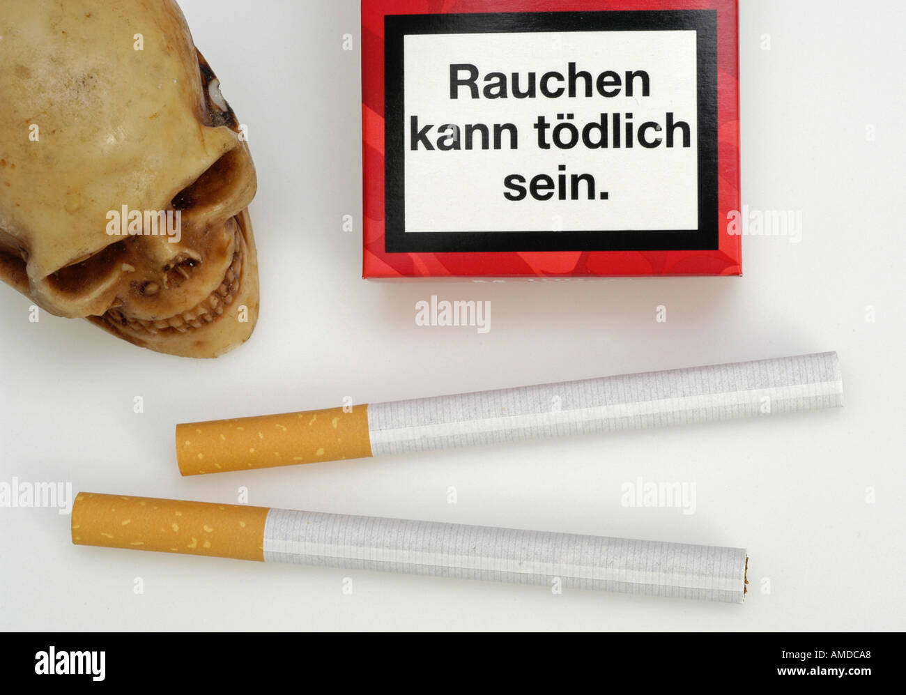 cigarettes, box, anti-smoker campaign Stock Photo - Alamy