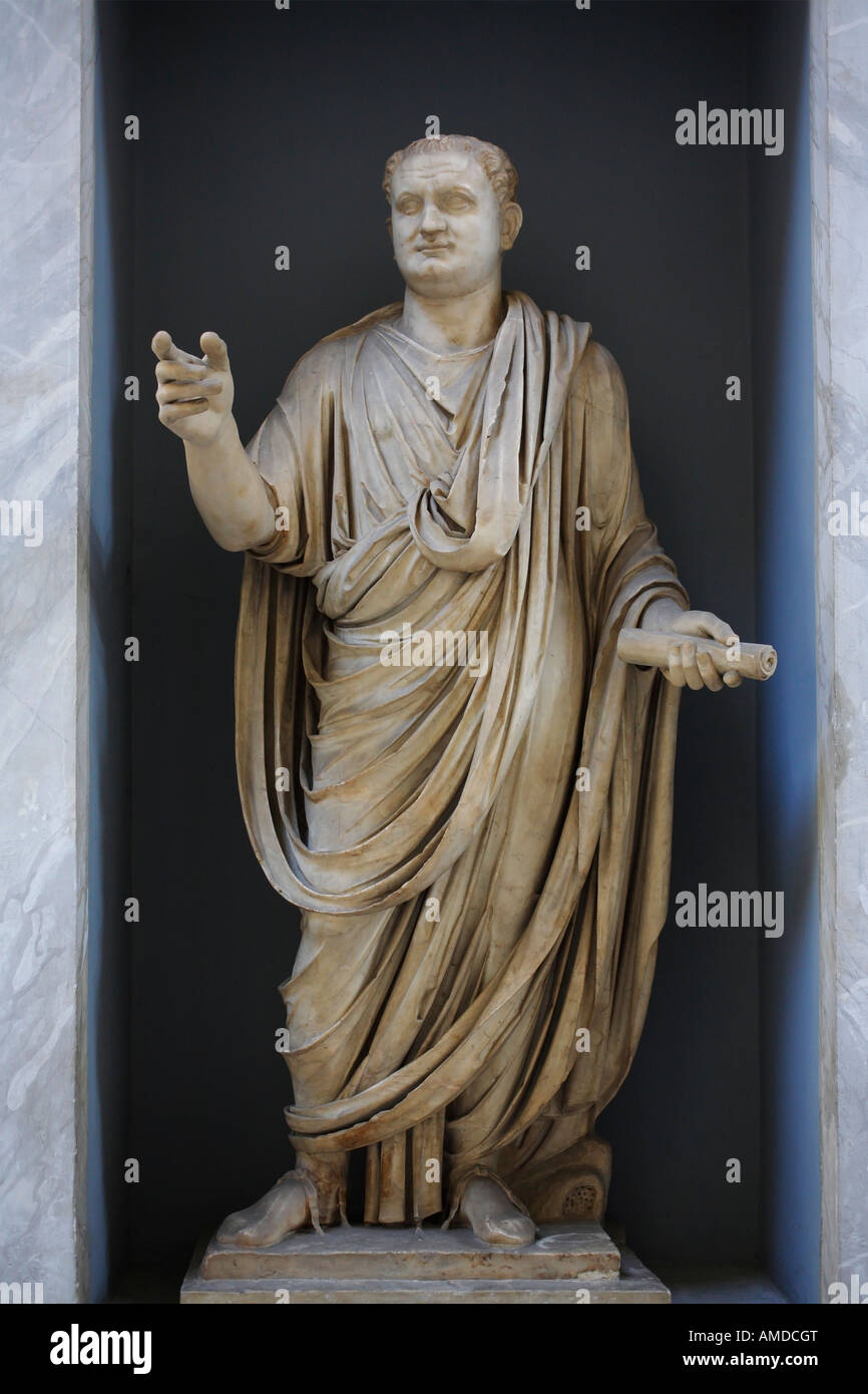 Statue of Emperor Titus, Chiaramonti Museum, Vatican Museums, Italy ...