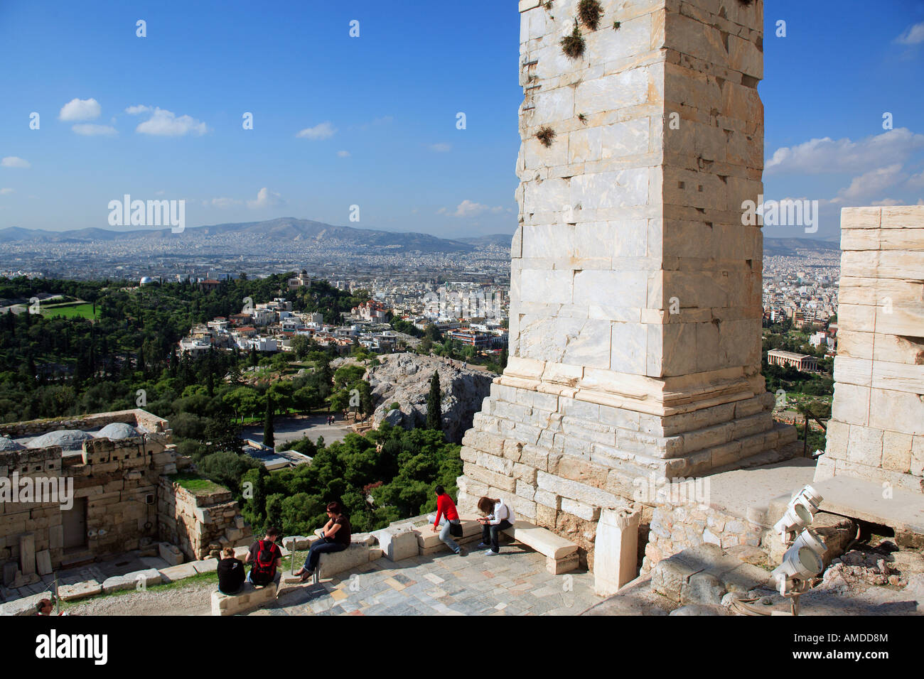 GREECE ATTICA ATHENS THE ENTRANCE TO THE PARTHENON Stock Photo - Alamy