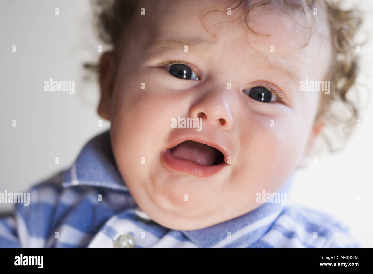 Close-up of baby boy crying Stock Photo - Alamy
