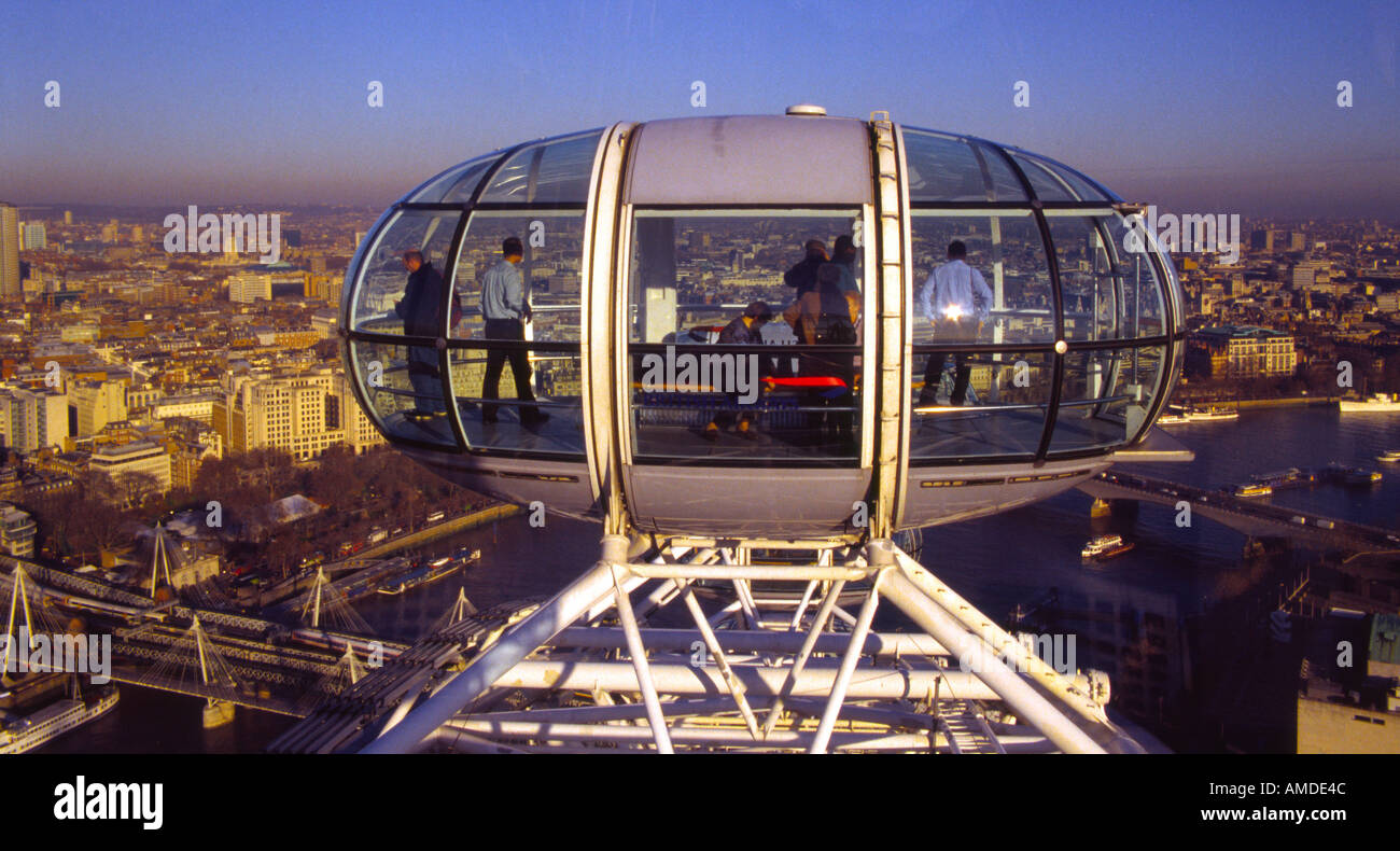 London Eye pod Stock Photo - Alamy