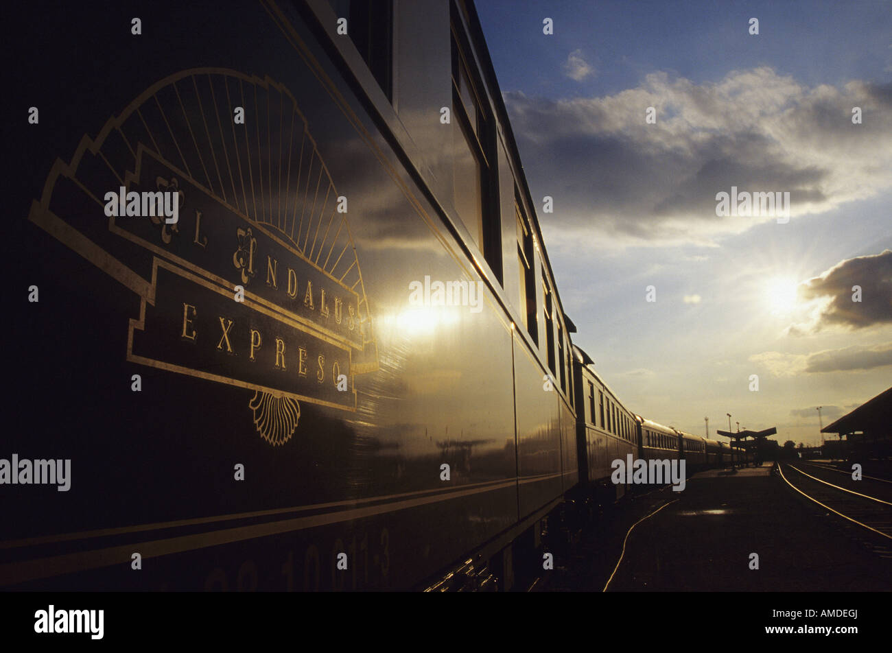 Al Andalus Express Train in Granada station Andalusia region SPAIN ...