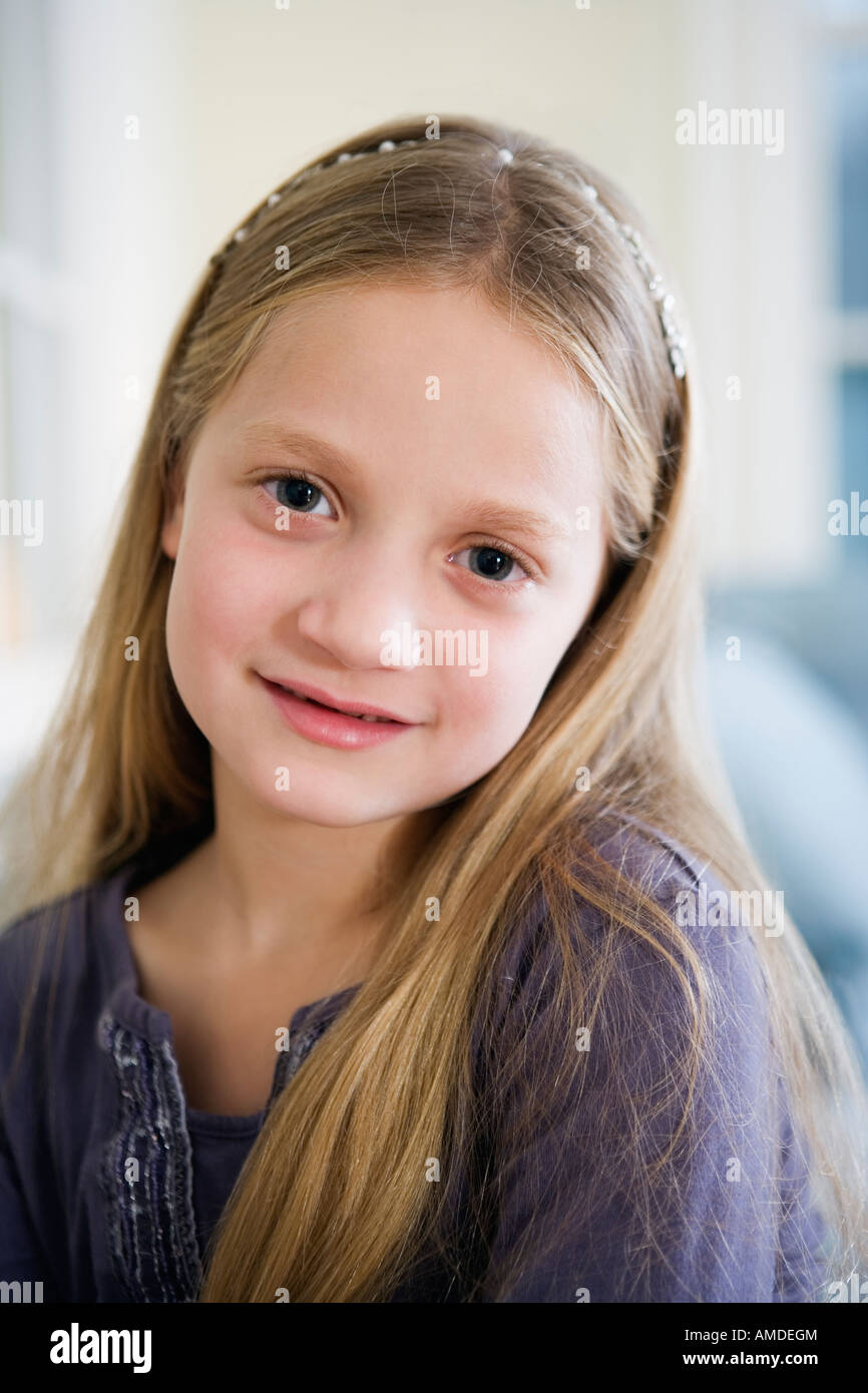 Portrait of a cute girl Stock Photo - Alamy