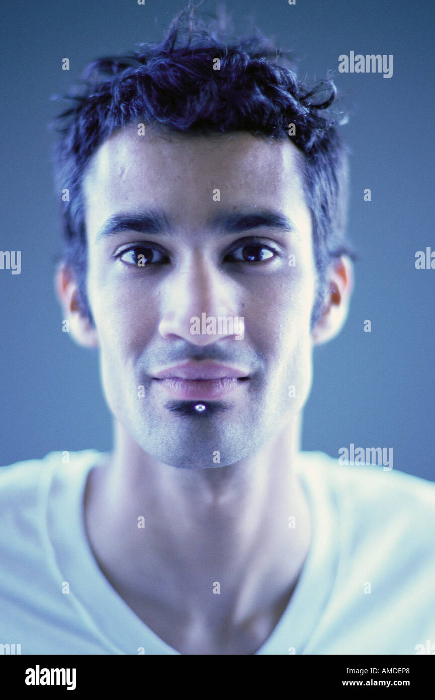 Man portrait young hip serious head hi-res stock photography and images ...