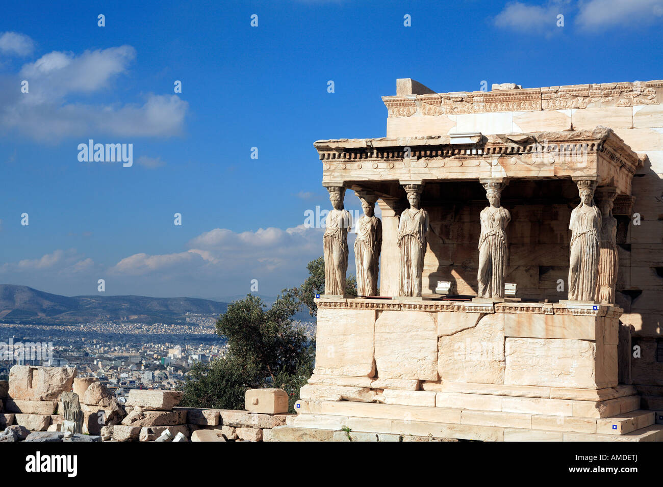 GREECE ATTICA ATHENS THE ERECHTEION ON THE ACROPOLIS Stock Photo - Alamy